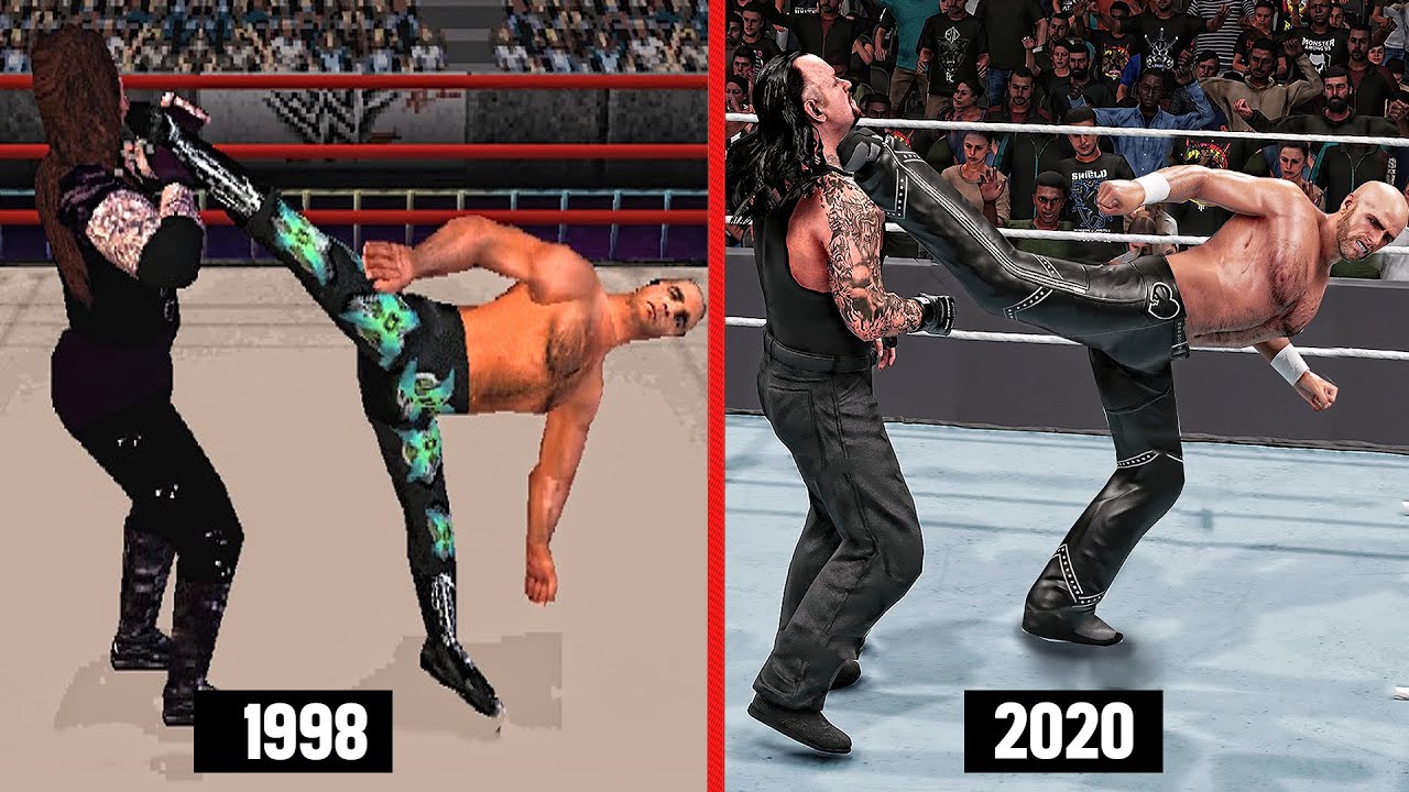 WWE 2K20 The Evolution Of Sweet Chin Music! (WWE Games) - YouTube