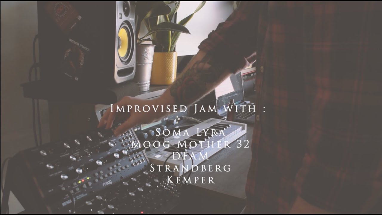 Dark Ambient Jam with Soma Lyra, Moog Mother 32, DFAM and Strandberg ...