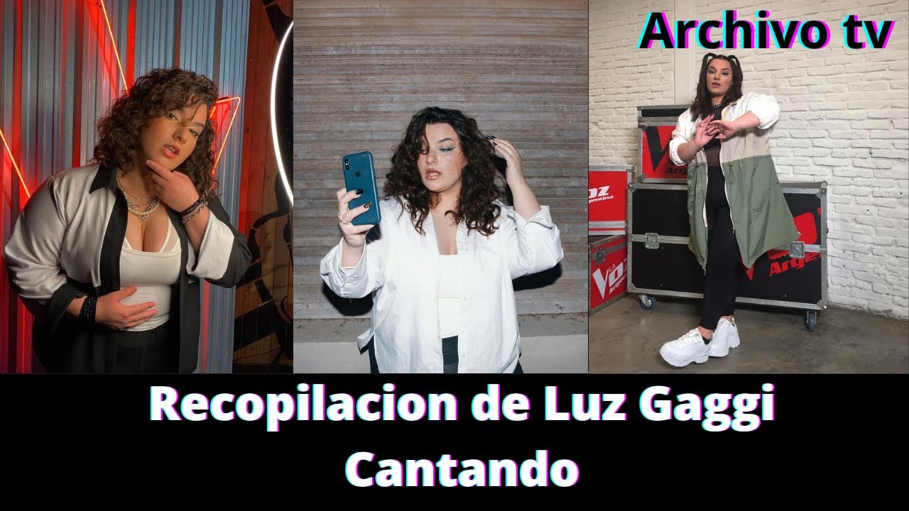 Recopilacion de Luz Gaggi Cantando - Archivo Tv - YouTube
