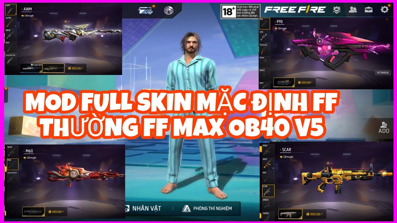 hướng dẫn mod skin free fire MOD HÀNH ĐỘNG SÚNG TRANG PHỤC cho ff ...
