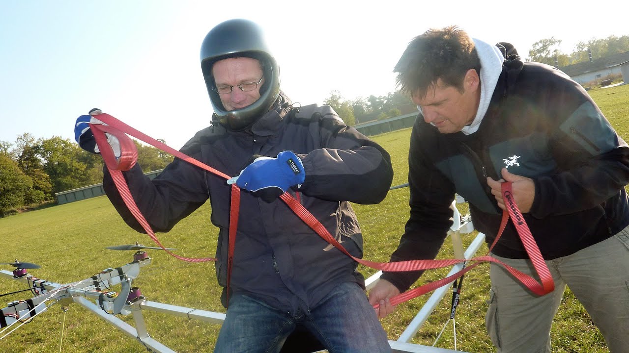 10 Years: Worlds First Manned Multicopter (Unrevealed Footage) - YouTube