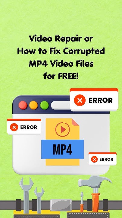 Video Repair or How to Fix Corrupted MP4 Video Files for FREE! - YouTube