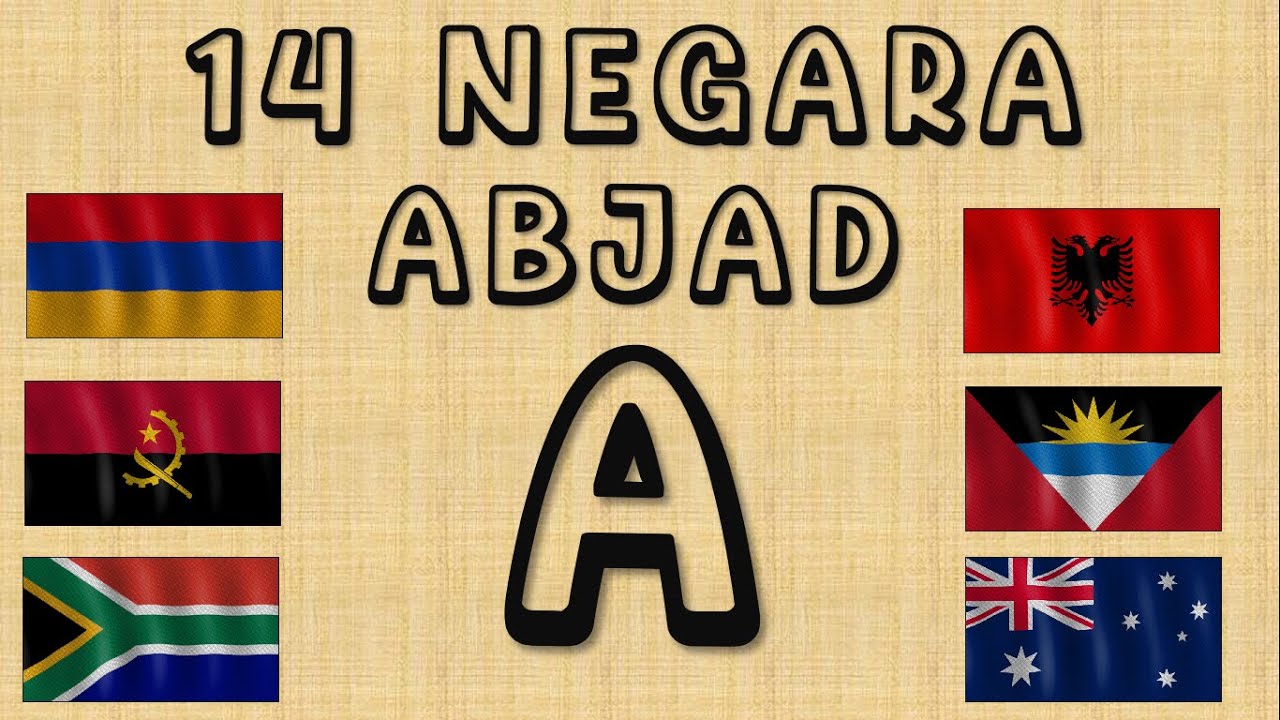 14 Nama Negara Huruf A | Belajar Nama Negara | A to Z Country Names ...