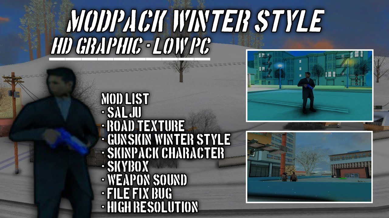 SHARING!!! MODPACK WINTER STYLE - GRAFIK HD LOW PC!!! - GTA ROLEPLAY ...