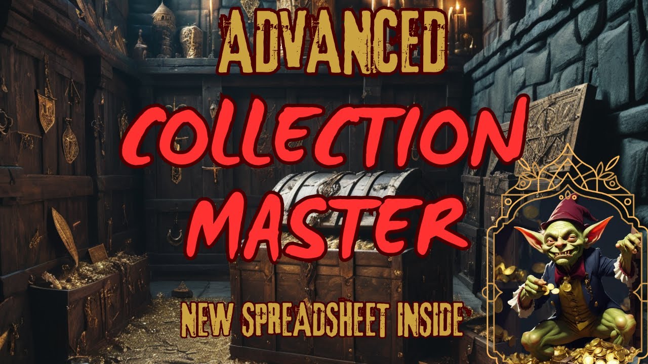 Tarisland Goldmaking. Advanced Collection Master. New Spreadsheet ...