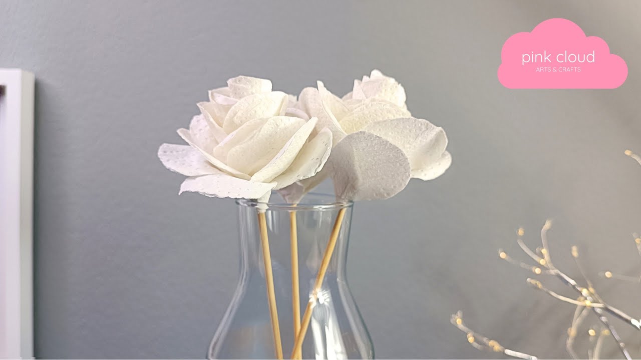 DIY Paper Flowers 🌸 How to Make a Flower Bouquet with Paper Towel 🌸 ...