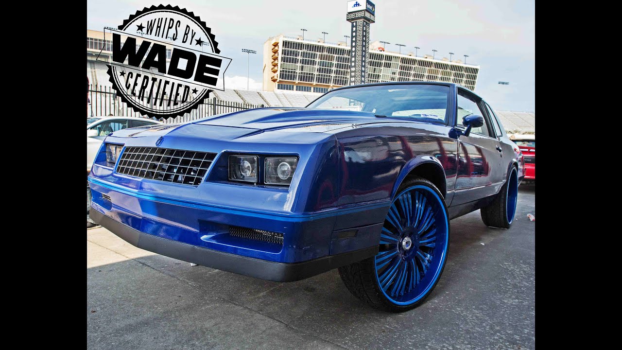 Stuntfest 2k15 : All Blue Monte Carlo SS on 24" Wheels - YouTube