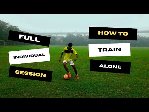 How to train alone(Individual Session)💯.#football #soccer #footballdrills #explore #youtube ...