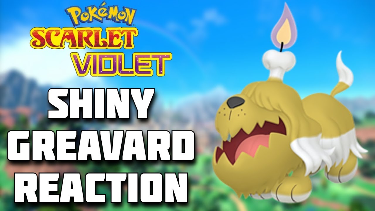 SHINY GREAVARD FULL REACTION! Pokemon Scarlet and Violet Shiny ...