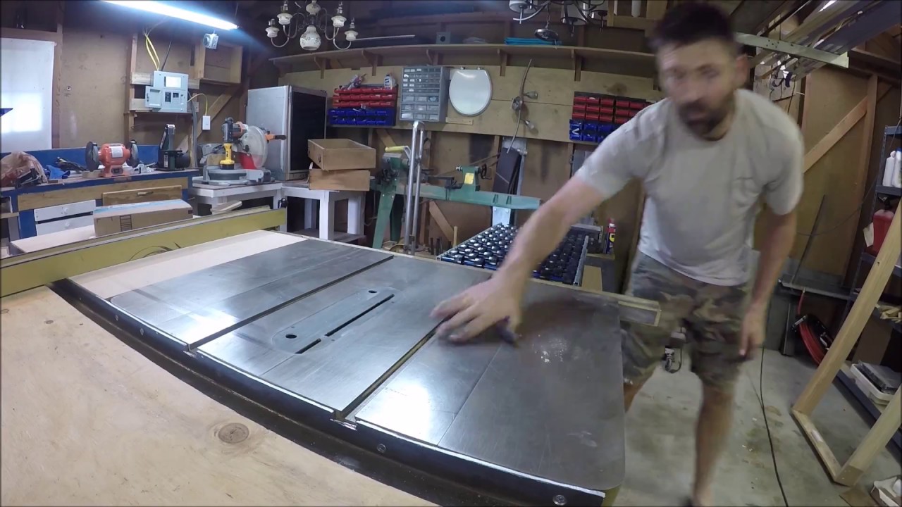 Custom Table Saw Infeed System | THE HANDYMAN | - YouTube