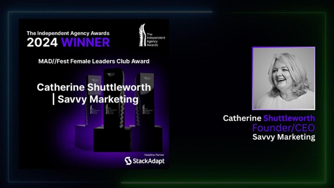 MAD//FEST Female Leader Award - 2024 Winner Catherine Shuttleworth - YouTube