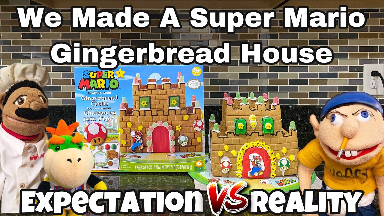 WE FOUND A SUPER MARIO GINGERBREAD HOUSE *BTS* - YouTube