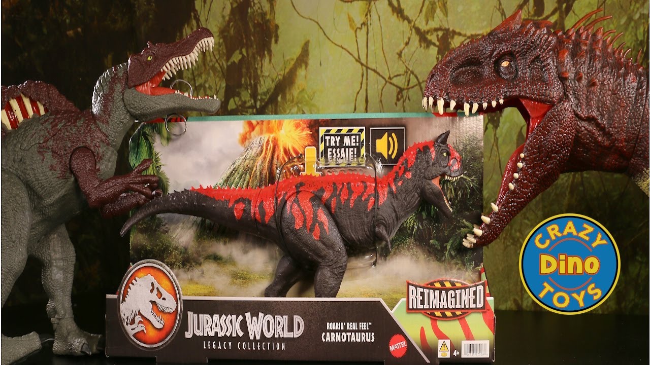 New Jurassic World Legacy Collection Roarin Real Feel Carnotaurus ...