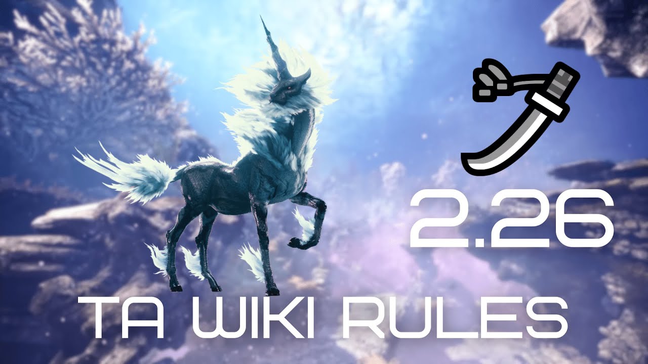 MHWI Kirin TA wiki Rules solo longsword 2'26 - YouTube