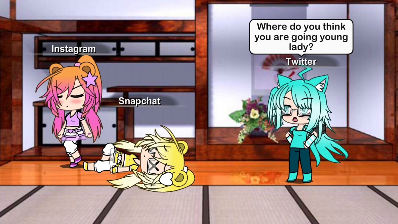 Social Medias As Family [Gachaverse Skit] - YouTube