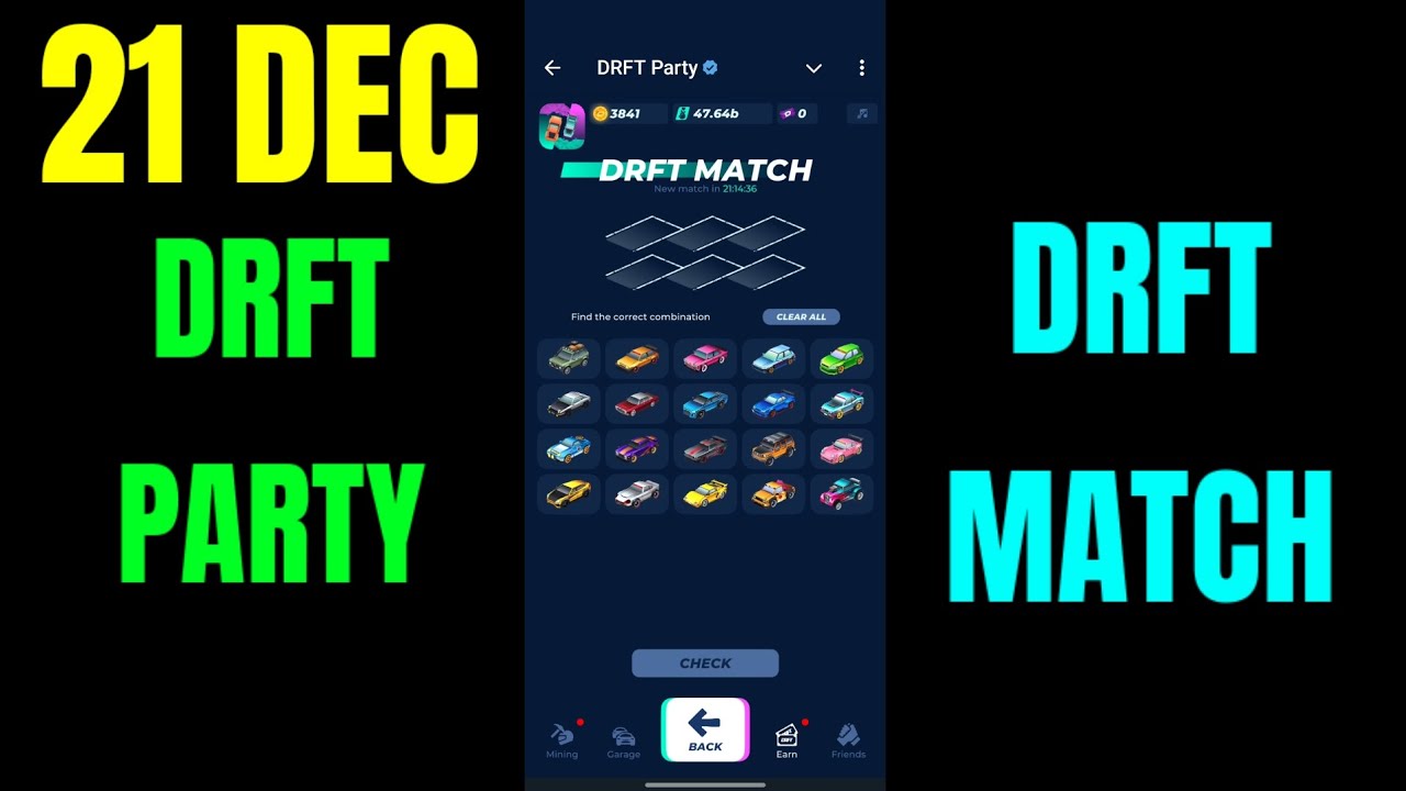 21 December DRFT Party DRFT Match | Today drft Promo Code | Drft Party ...