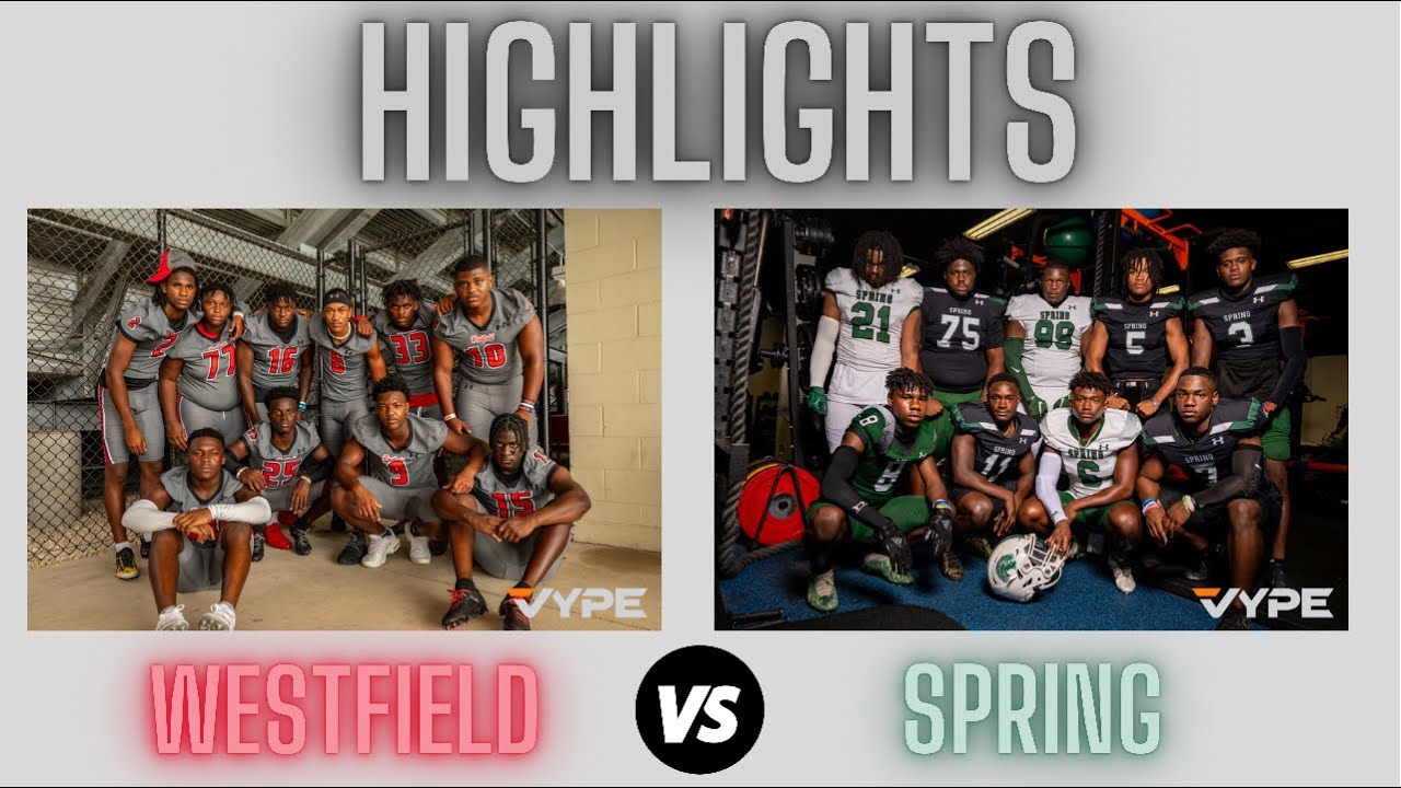 Westfield vs Spring Football HIGHLIGHTS - YouTube