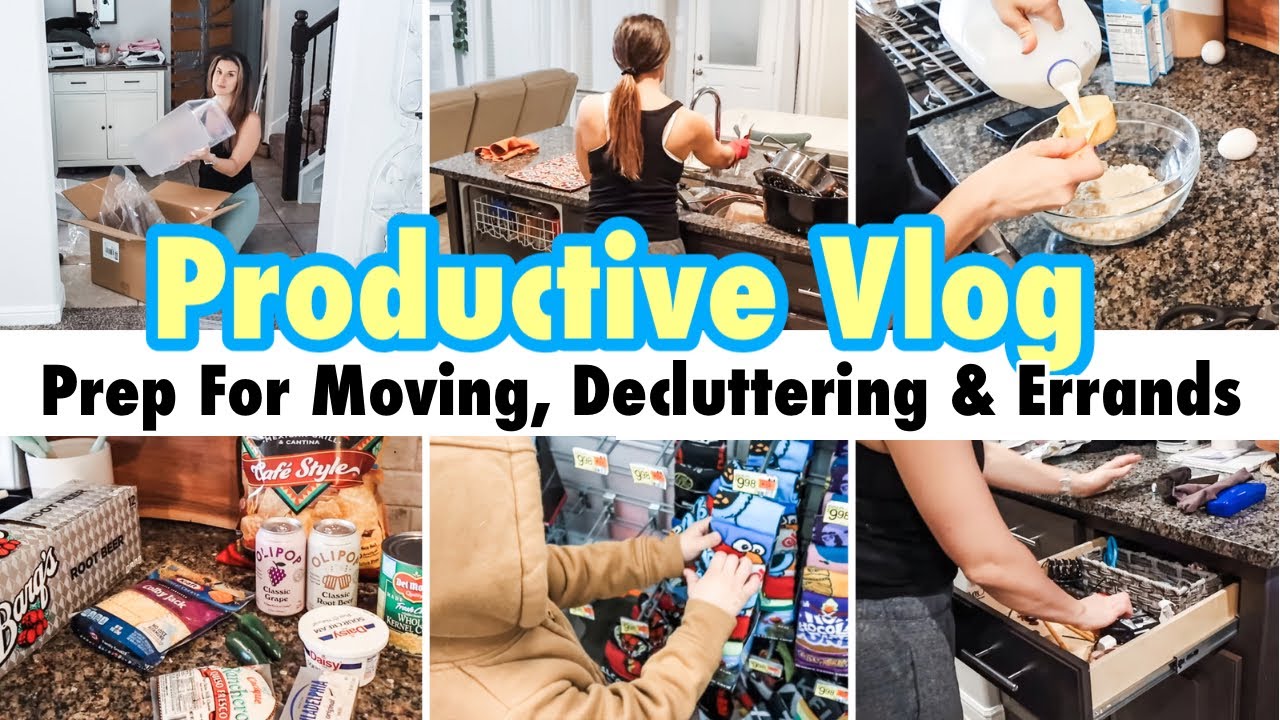 PREP FOR MOVING! ERRANDS: GETTING UHAUL BOXES, SHOP & TONS OF CLEANING ...