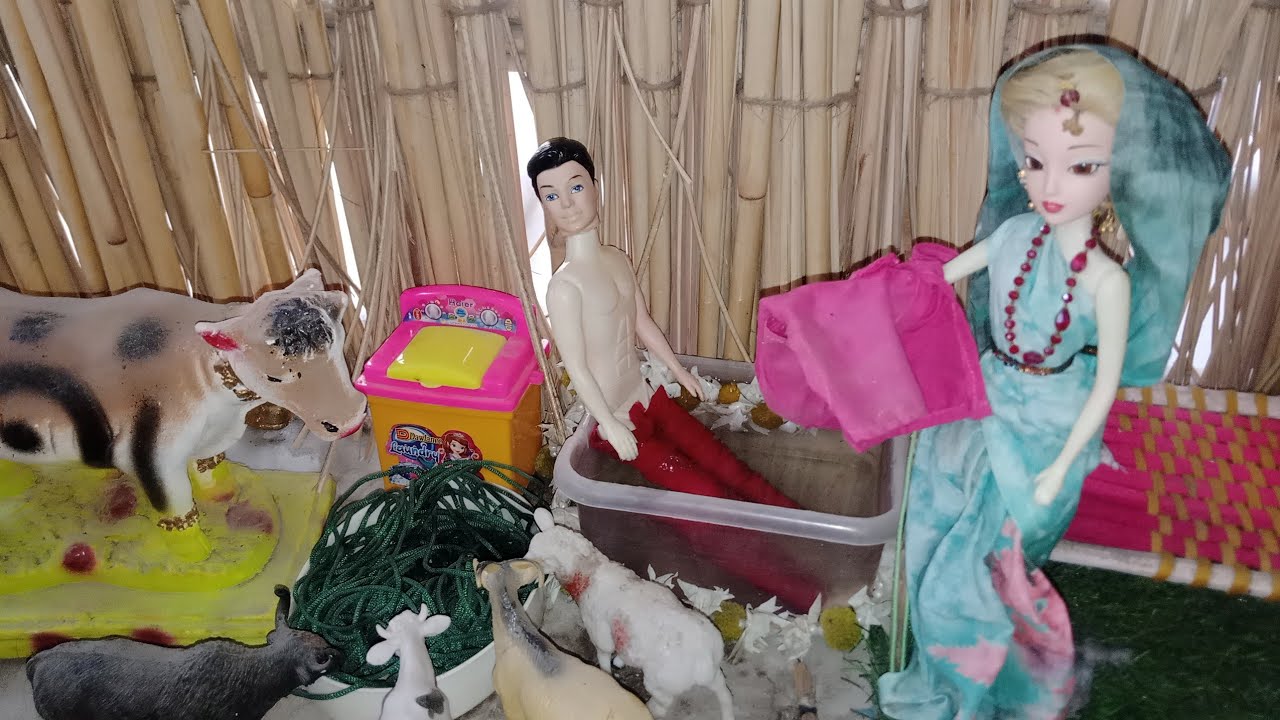 Hindi Urdu doll morning routine for story - YouTube