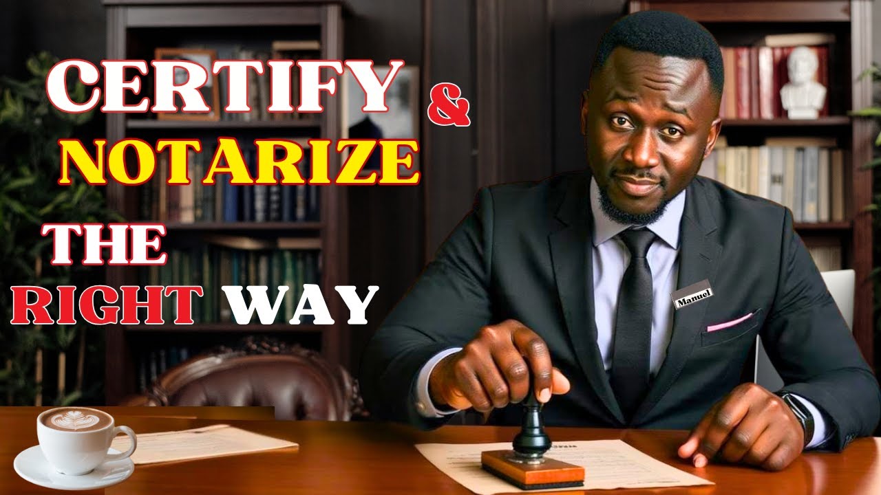 How/where to Notarise & Certify Documents | Step-by-Step Guide for UK & Overseas Use - YouTube