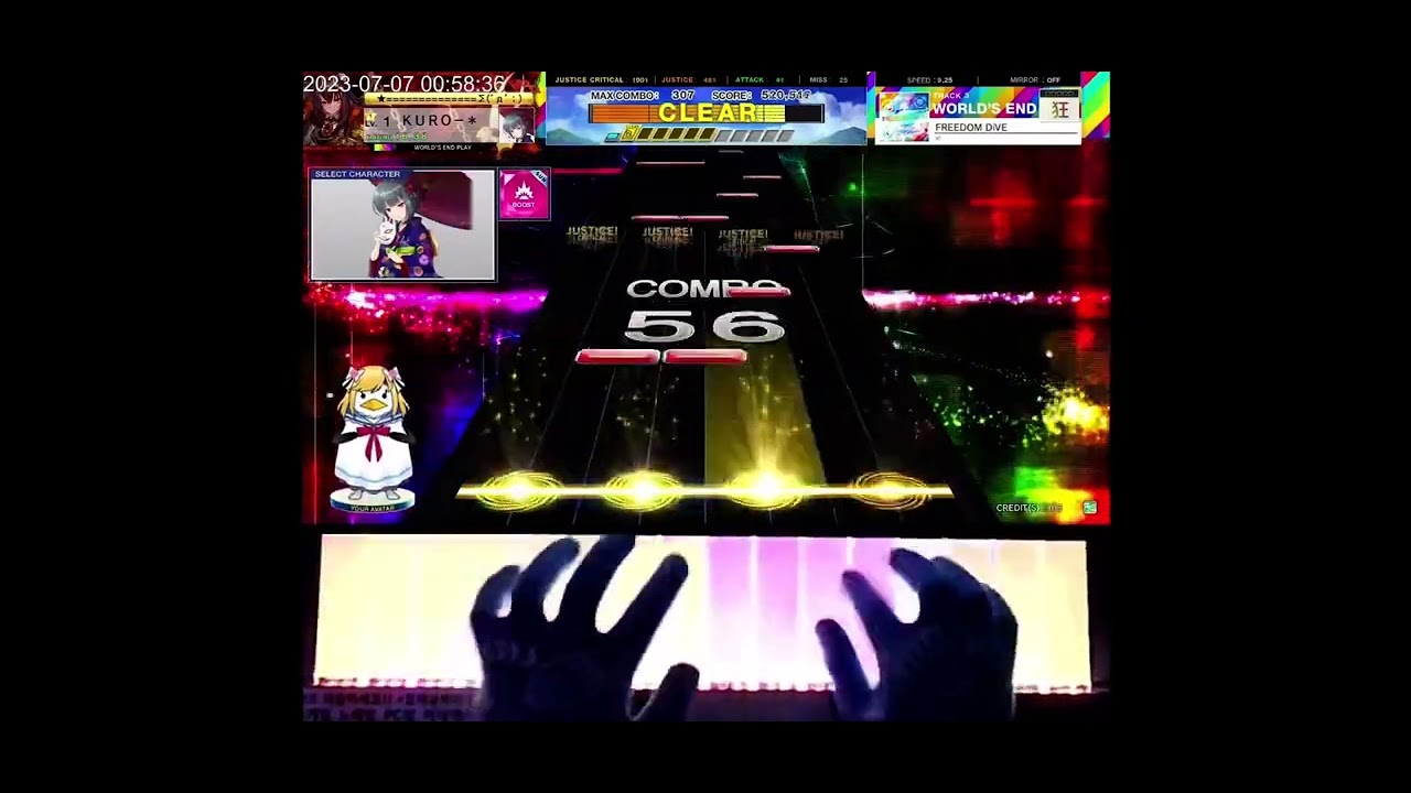 [2023-07-06] CHUNITHM SUN - FREEDOM DiVE WORLD'S END (狂 5) - YouTube