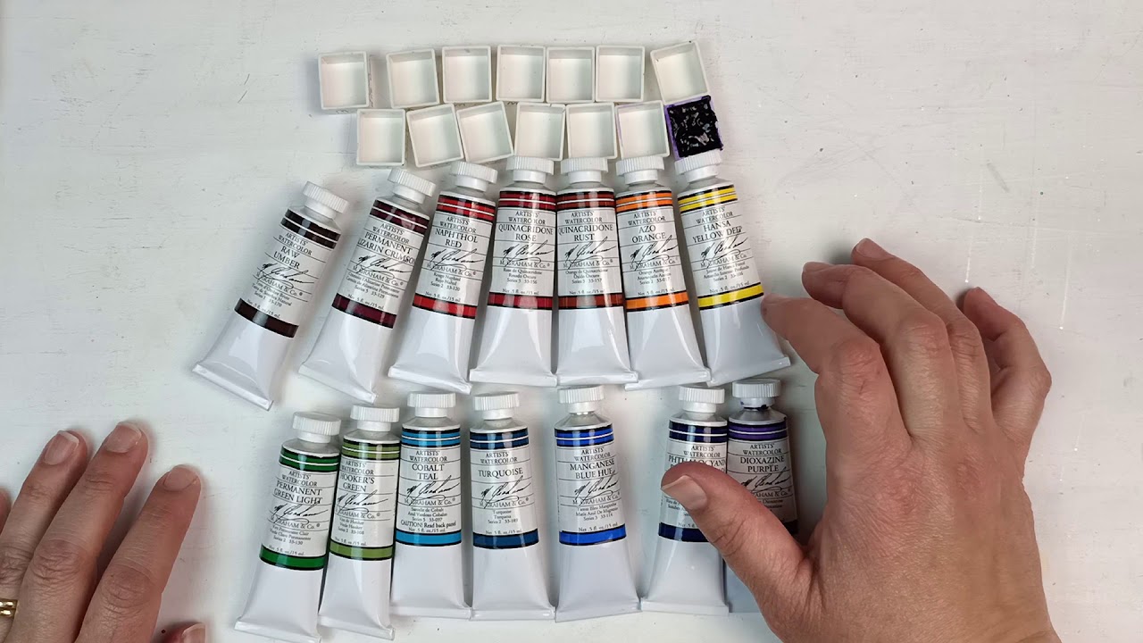 M Graham Watercolor Paints. First impressions, swatching, chatting and ...