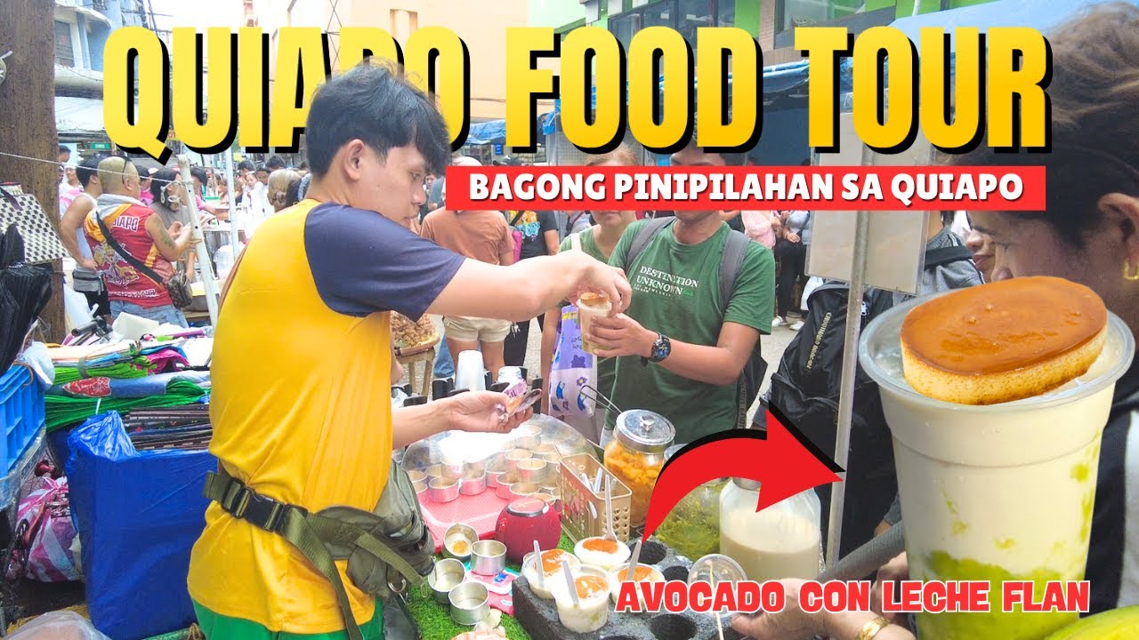 [4K] STREET FOOD TOUR 2025 - Bagong Pinipilahan na Palamig sa Quiapo Manila? - YouTube