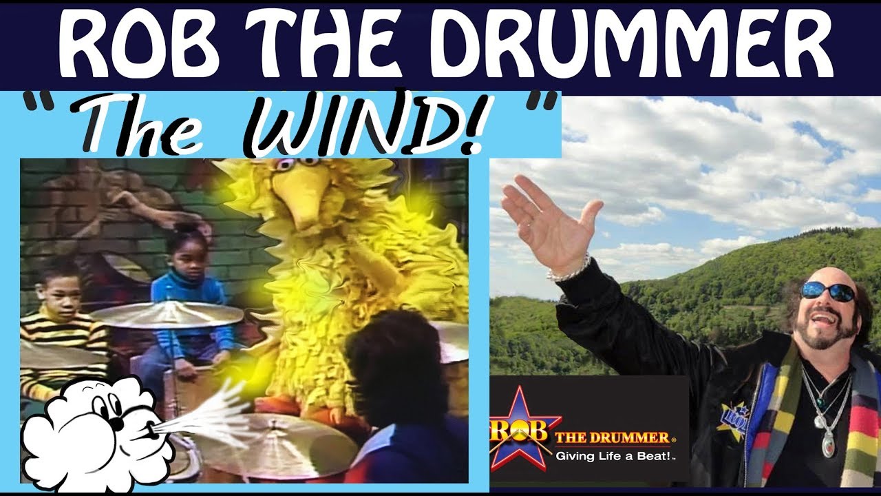 ROB THE DRUMMER on SESAME STREET ~ The WIND! - YouTube