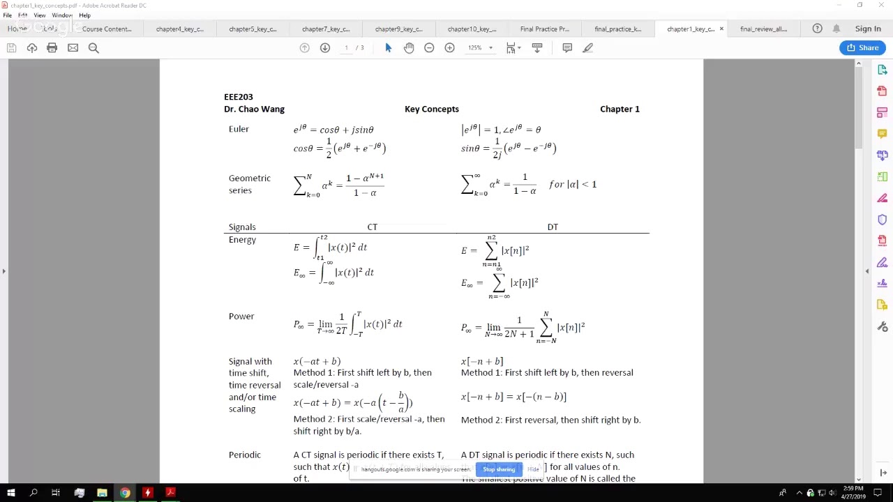 ASU EEE 203 Spring B Final Review - YouTube