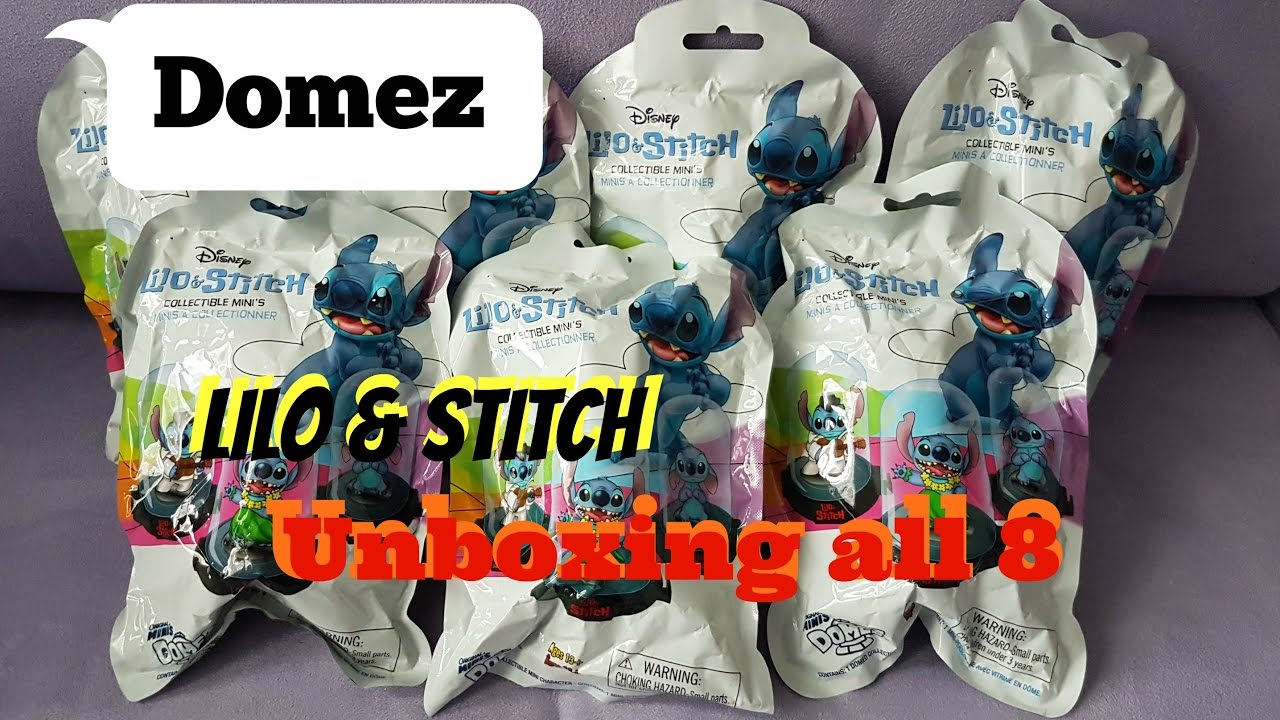 Domez Unboxing Disney's Lilo & Stitch Original Minis all 8 - YouTube