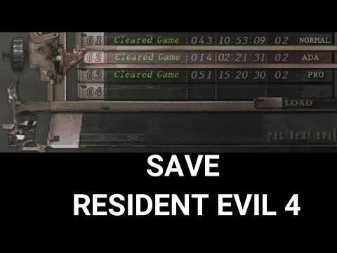 RE4 SAVE GAME - YouTube