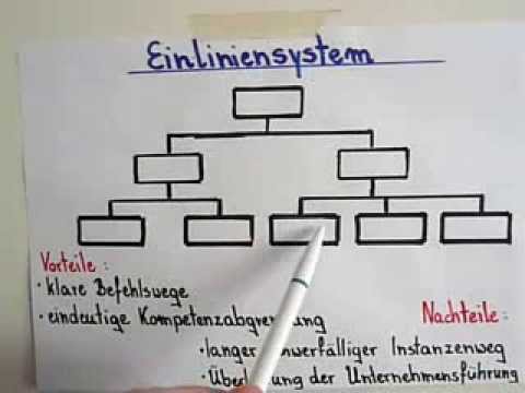BWL-Grundlagen: Organisationsformen (Einliniensystem) - YouTube