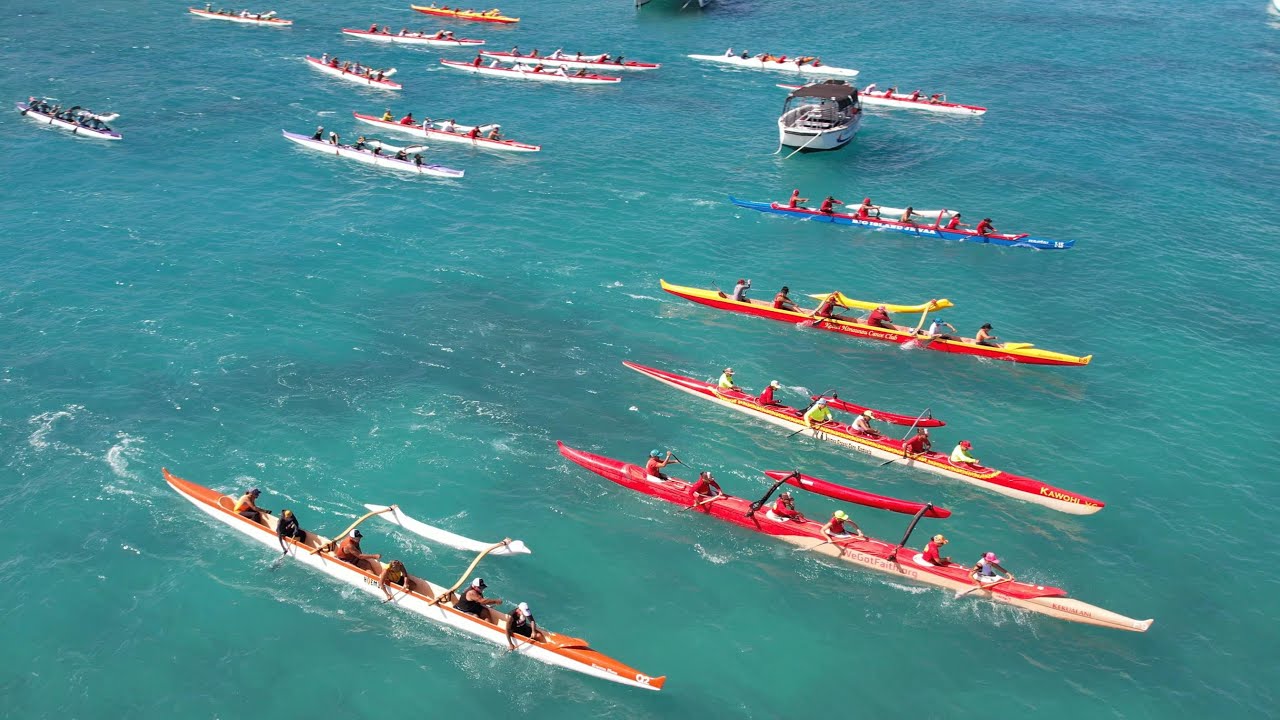 2024 Moku O Hawaii Canoe Racing Compilation - YouTube