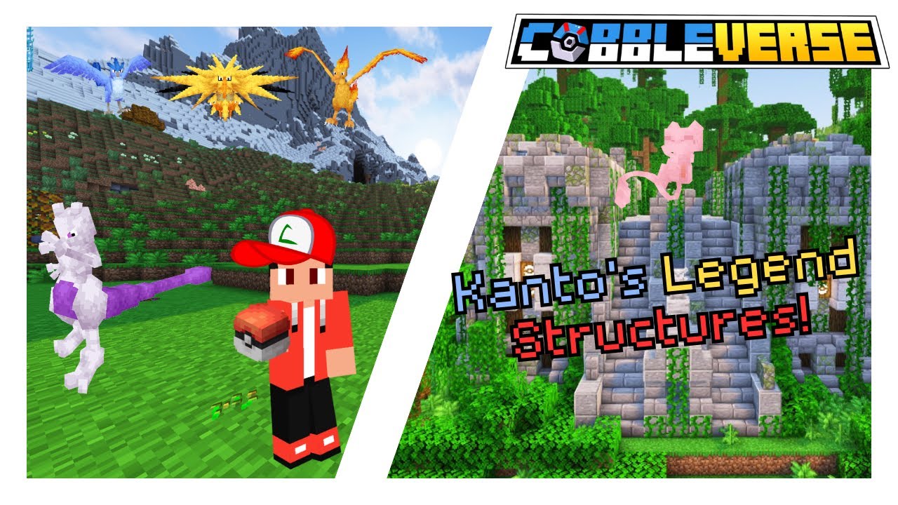 COBBLEVERSE Kanto Legendary Structures! How to Find & Summon Them ...