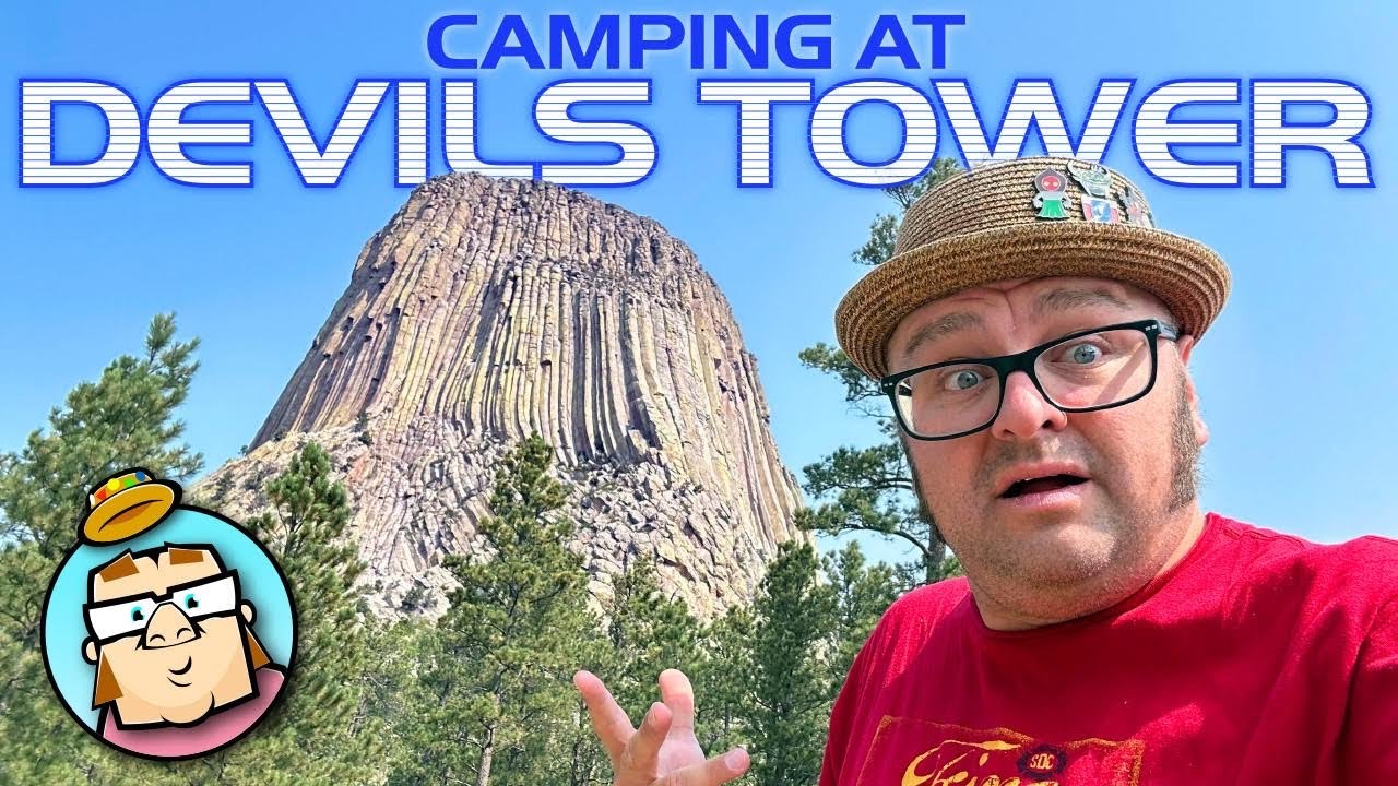 Camping at the Devils Tower - Location of Alien Landing in Close Encounters of the Third Kind ...