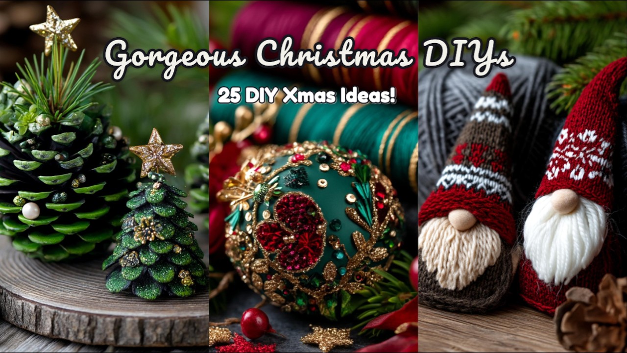 25 Stunning DIY Christmas Decorations You Can Make at Home - YouTube
