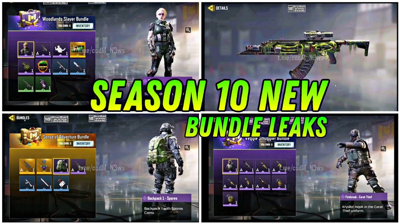 Codm Season 10 All Bundles And Legendary Bundle Leaks 2022 | Codm ...