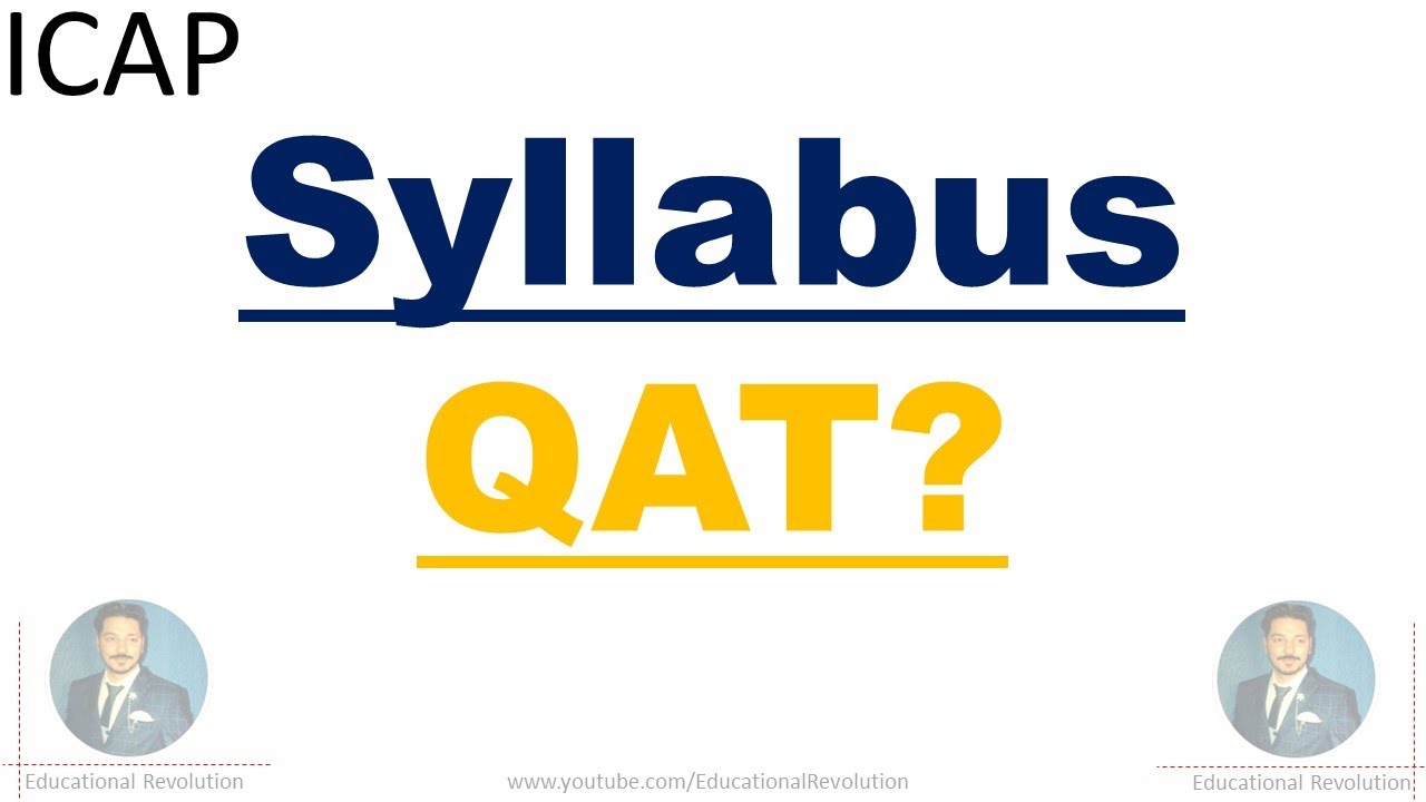 QAT For CA - Topics for Preparation - Educational Revolution - YouTube