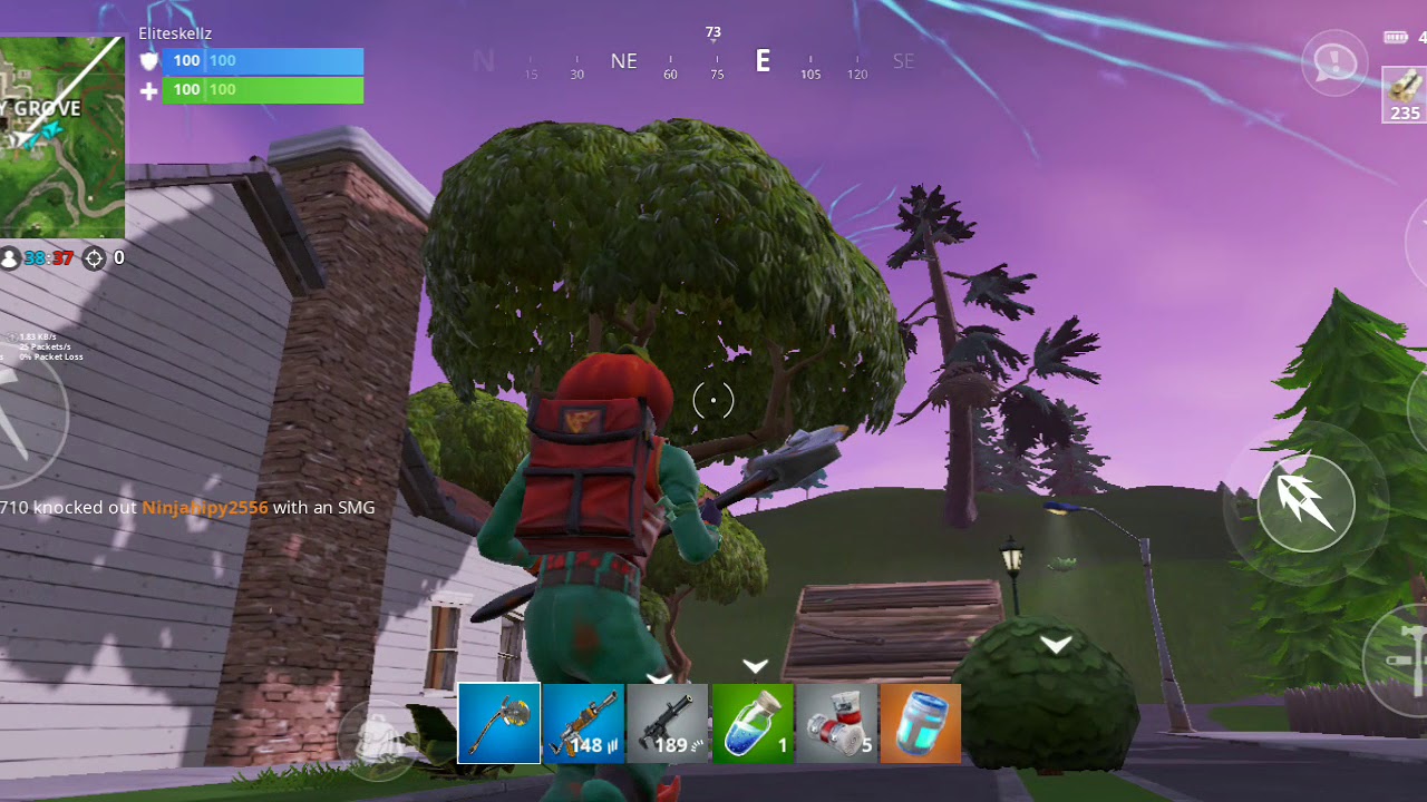 Fortnite android (gameplay) 50v50 win - YouTube