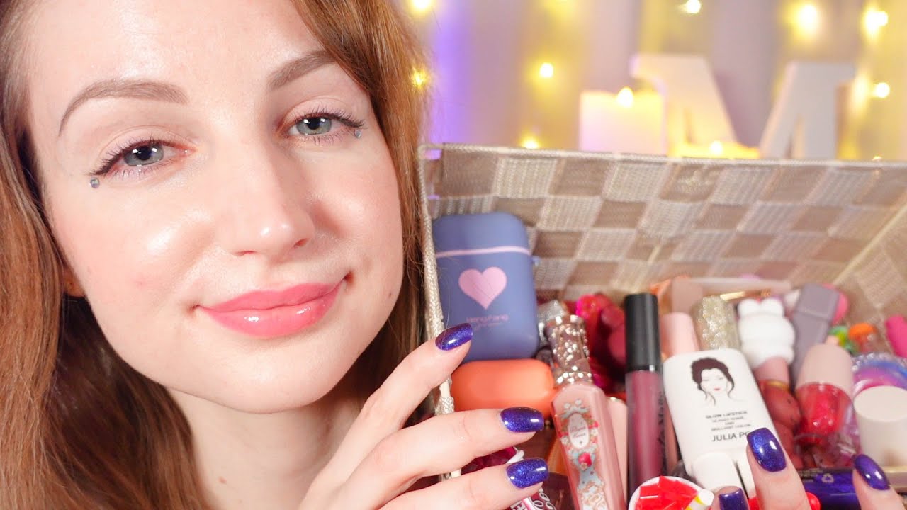 asmr showing you my lipstick collection 💄 - YouTube