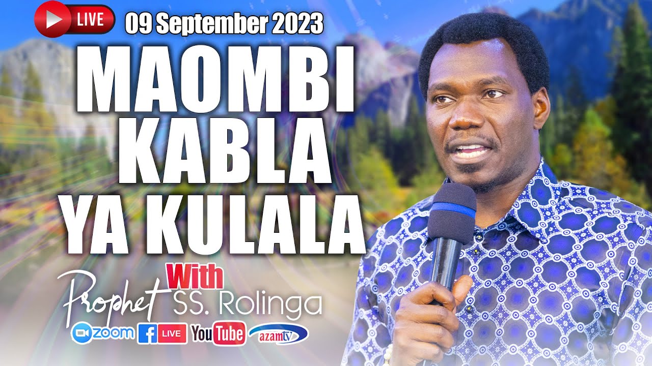 🔴LIVE : MAOMBI YA USIKU KABLA YA KULALA with PROPHET ROLINGA - YouTube