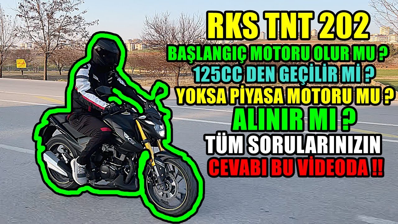 RKS TNT202 İLK SÜRÜŞ | TNT202 İNCELEME | BAŞLANGIÇ MOTOSİKLETİ - YouTube