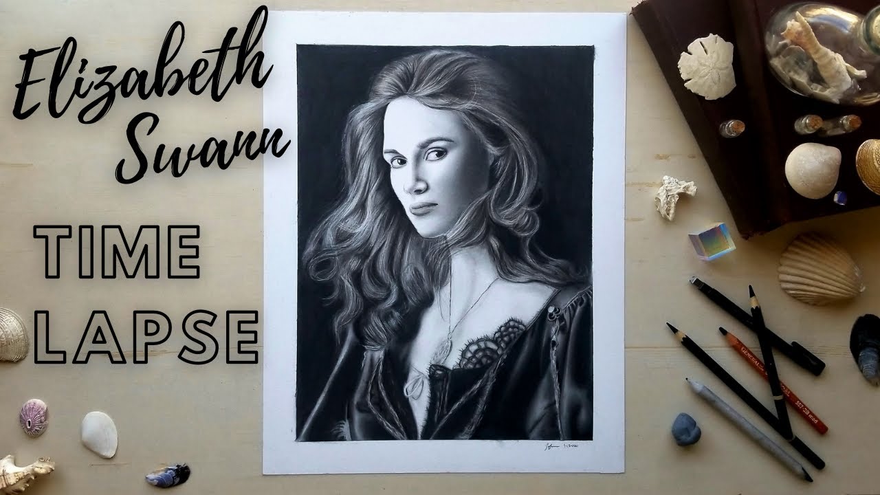 Elizabeth Swann Time Lapse | Sofia Draws - YouTube