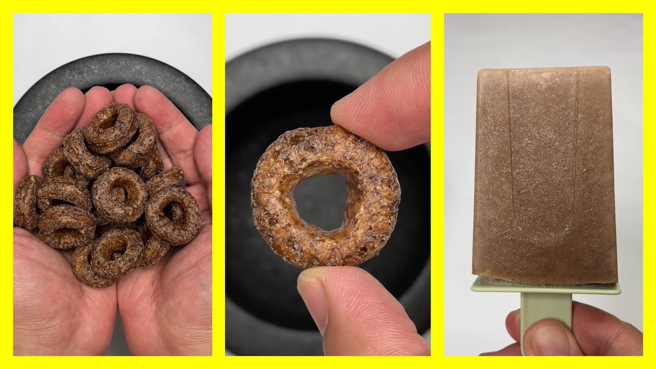 DIY ice cream 🍩Mini Donut chocolate flavor 273 - YouTube