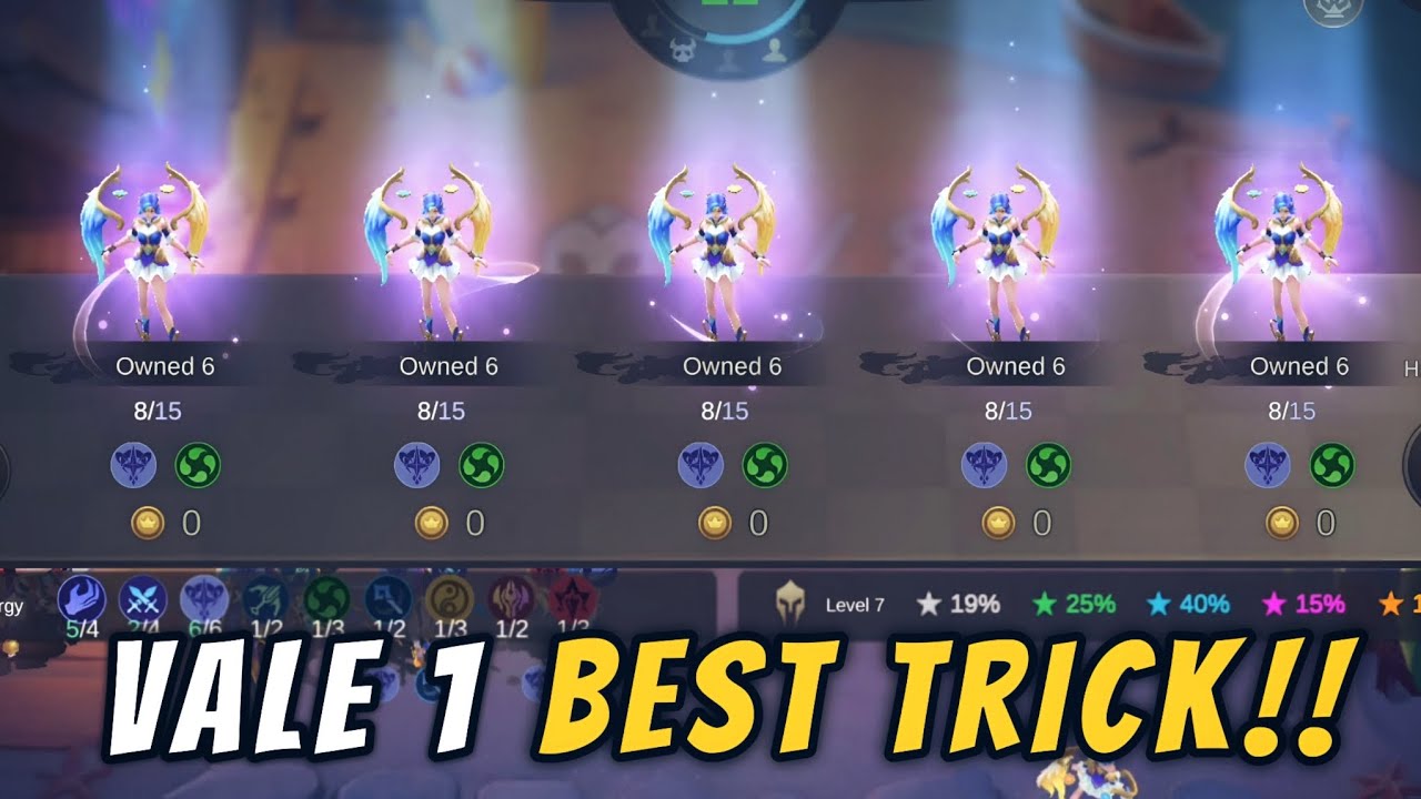 Best Trick To Play Vale Skill 1 !! Magic Chess Mobile Legends. - YouTube