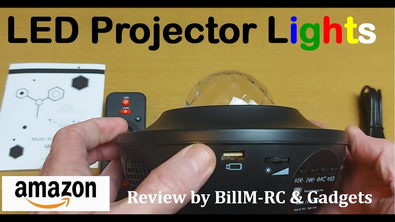 LED Projector Light review - Great 360° Mood & Party Lamp - YouTube