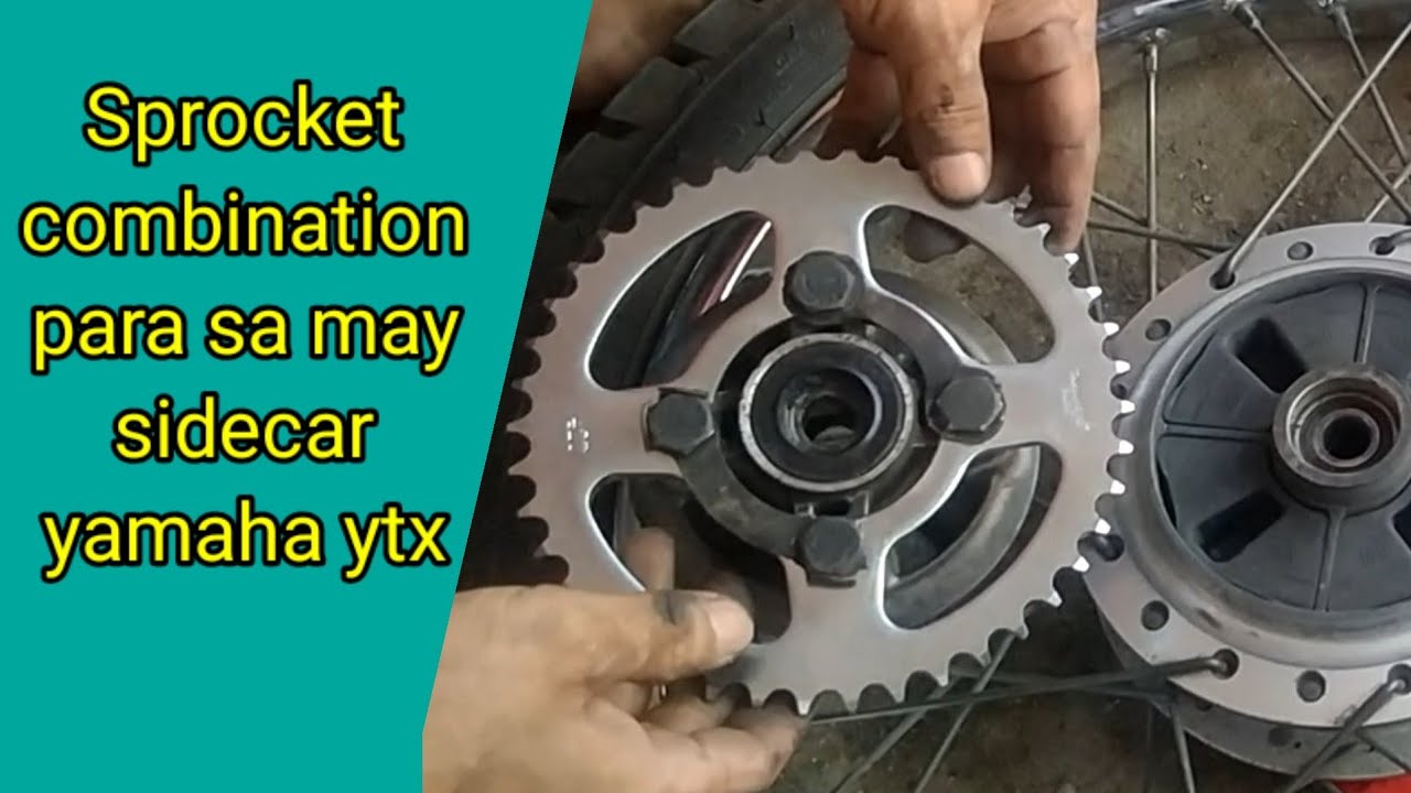 Magandang Sprocket combination para sa ytx na may sidecar - YouTube