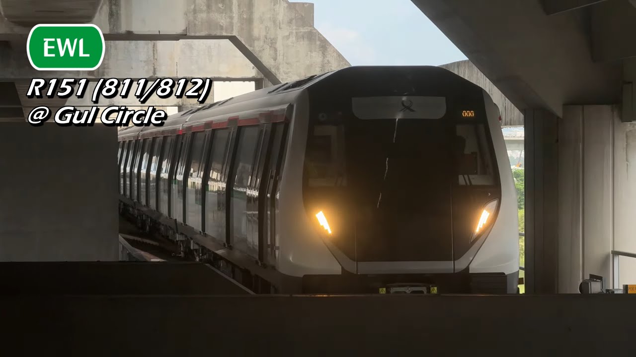 (Daytime testing on Tuas extension) SMRT - ALS R151 (811/812) at Gul ...