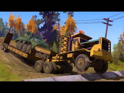 Spintires Mudrunner - Old Truck Hayes HDX Offroad - Low Loader ...