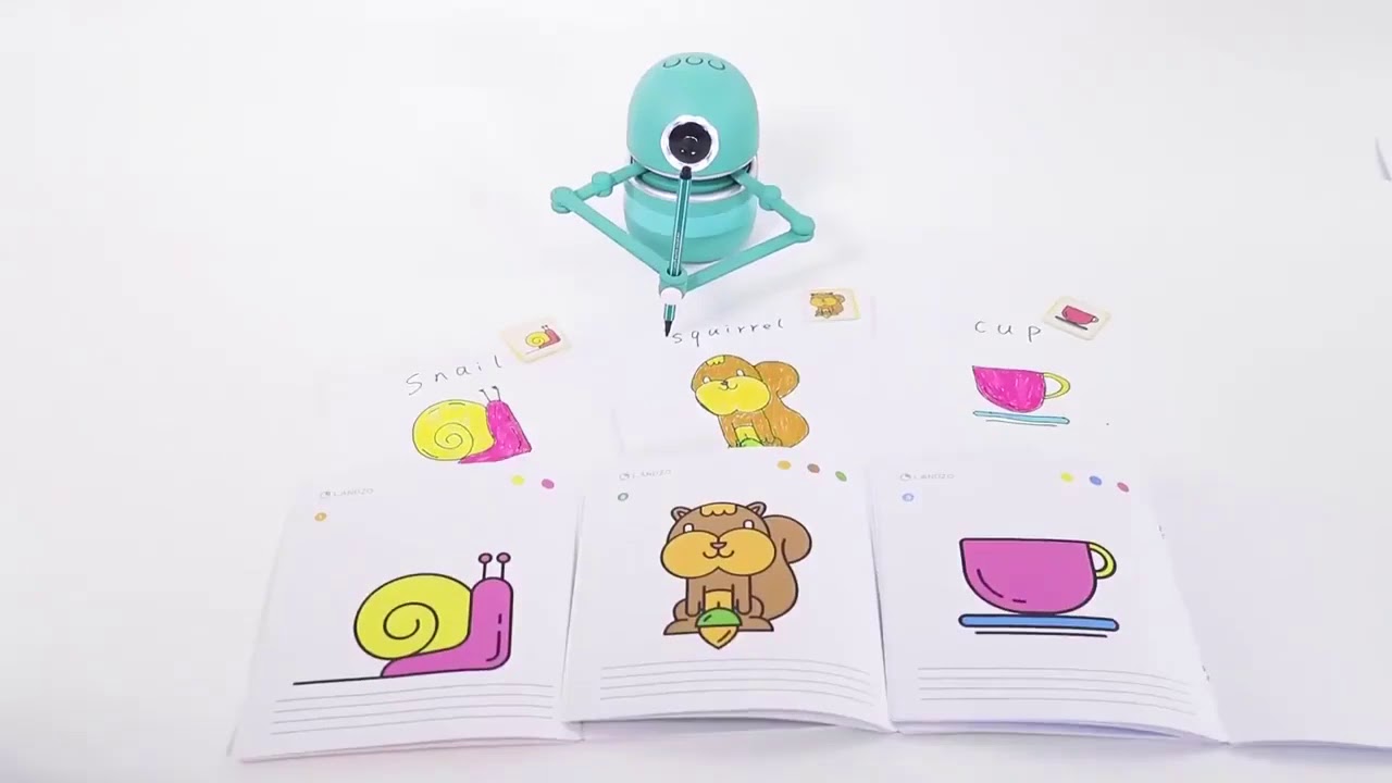 LANDZO Quincy Smart Toy Robot for Drawing - YouTube